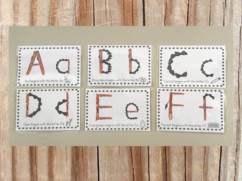 Nature Alphabet Posters-printable Nature Based Classroom Decor-phonemic ...