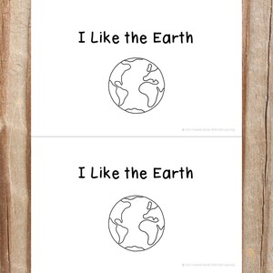 Printable Earth Day Mini Book- Environmental Education-nature Based ...