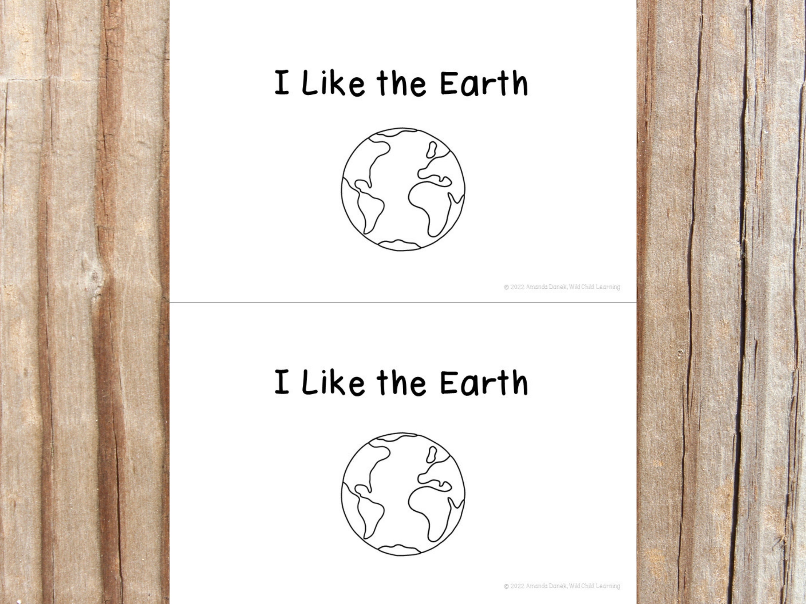 Printable Earth Day Mini Book- Environmental Education-nature Based ...