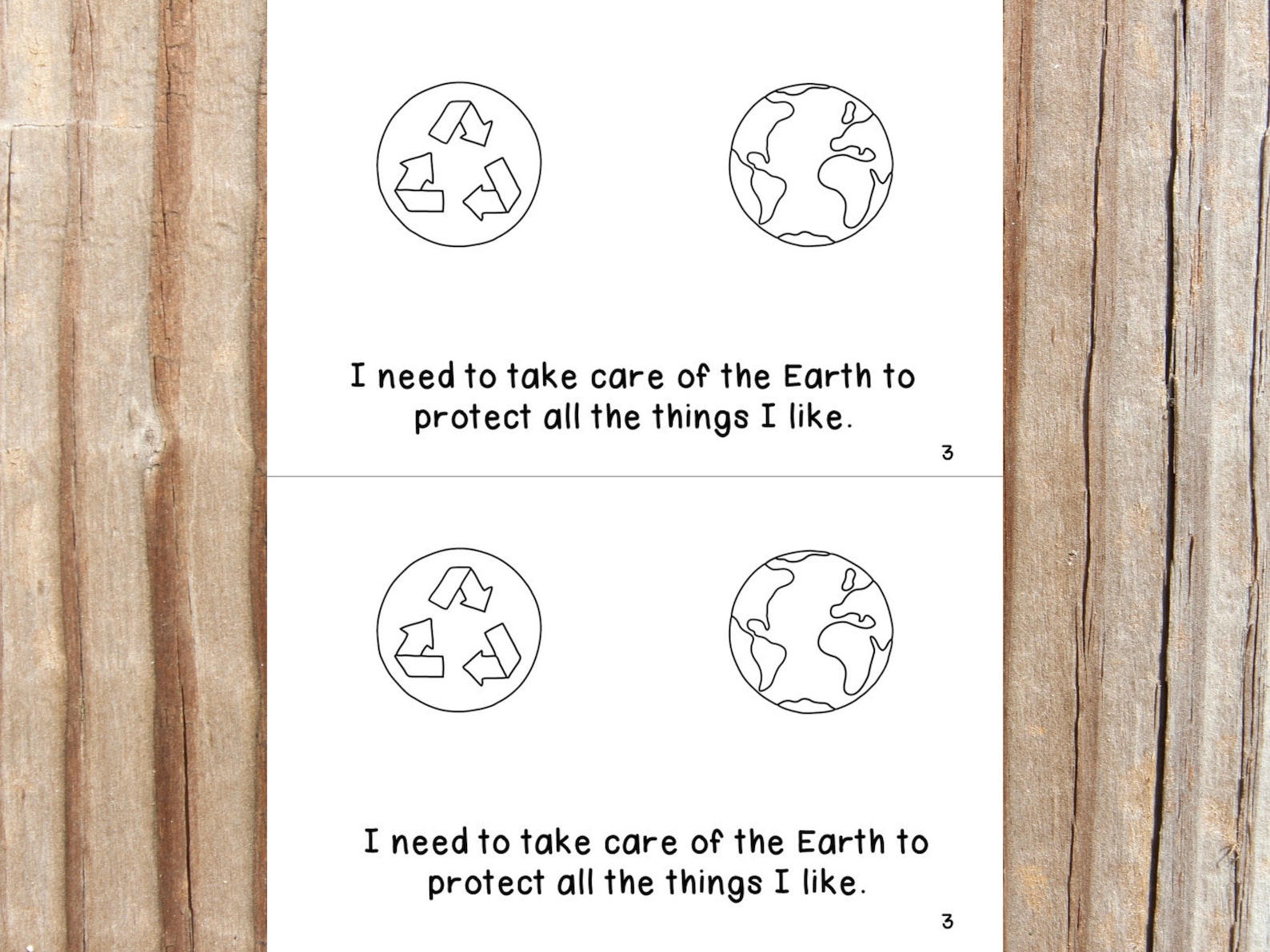 Printable Earth Day Mini Book- Environmental Education-nature Based ...