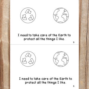 Printable Earth Day Mini Book- Environmental Education-nature Based ...