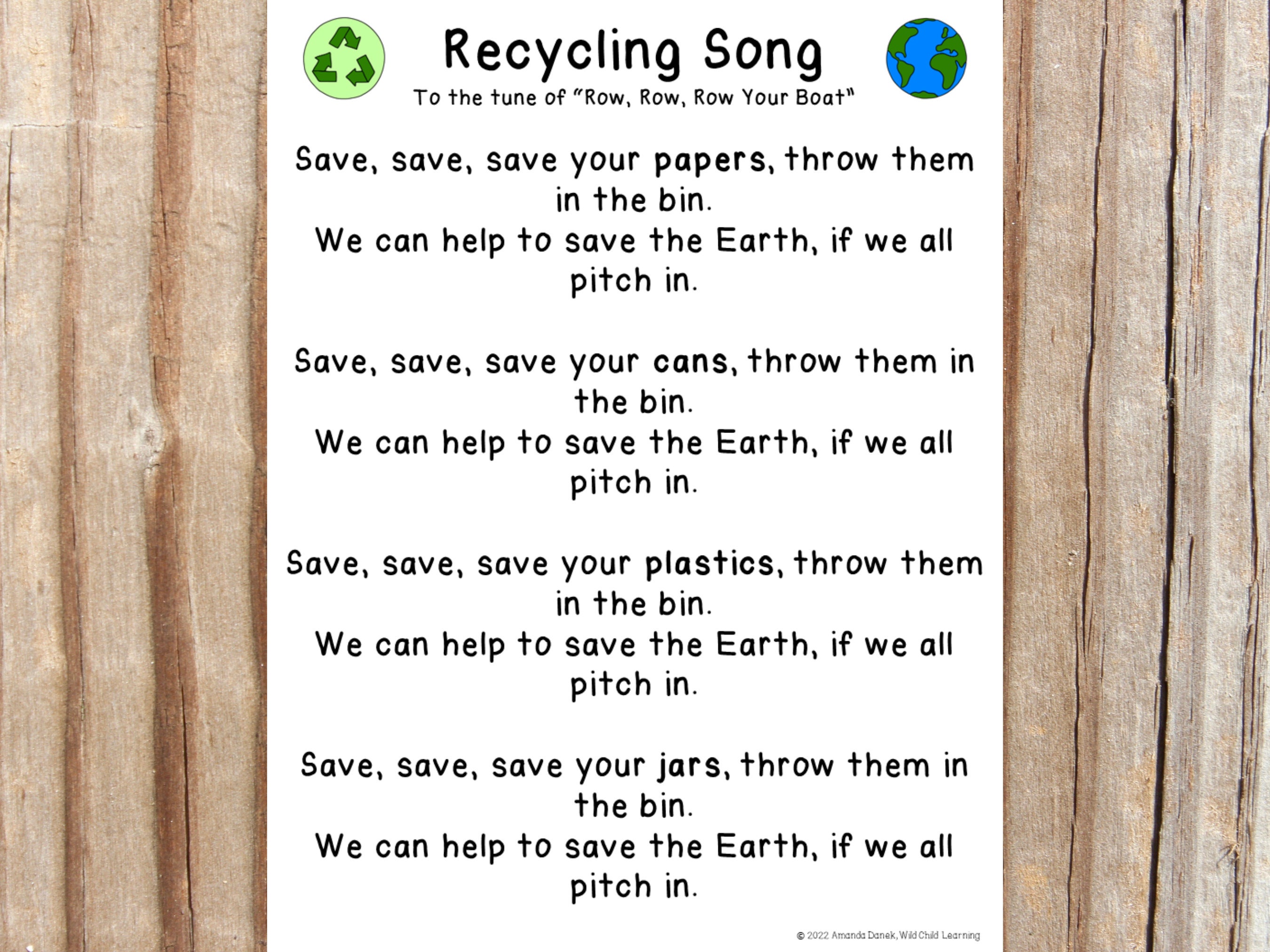 Earth Day Pintables-earth Day Worksheet-earth Day Mini Posters-earth ...