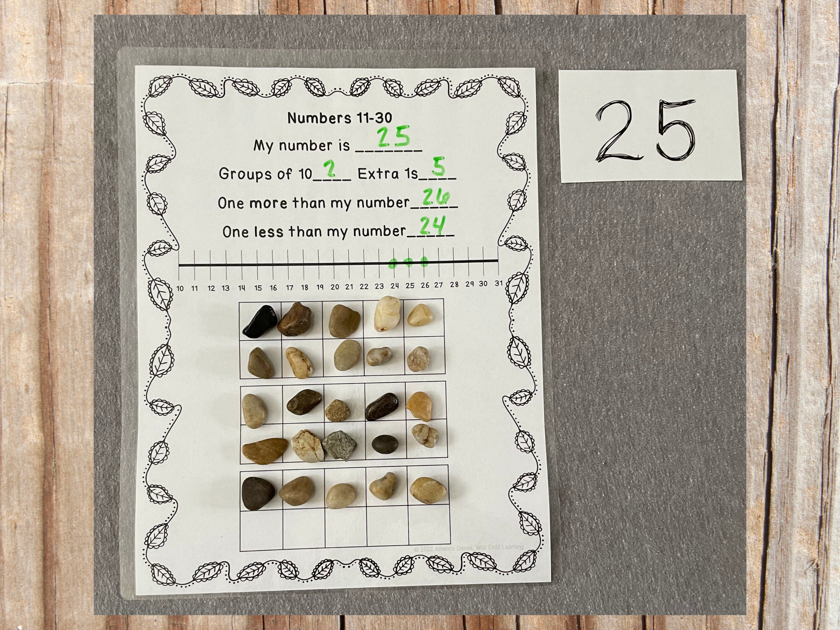 Number Study Review Sheets for Kindergarten and First Grade - One More ...