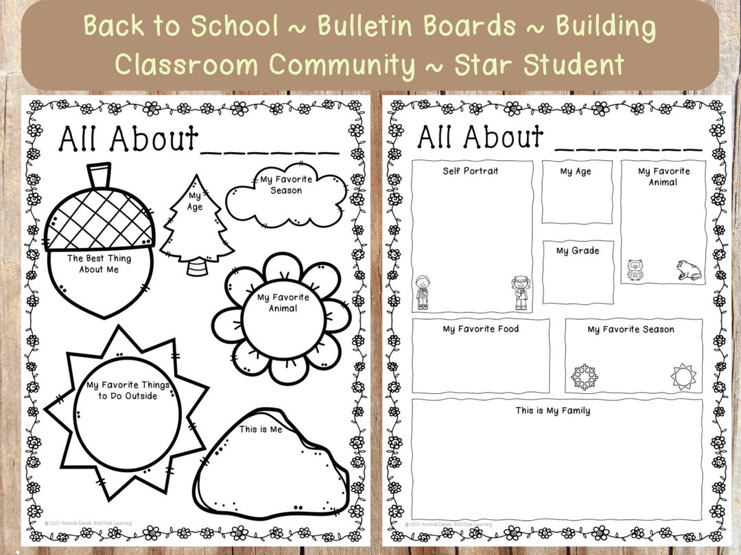 All About Me Worksheet-learn About Me Worksheet-preschool, Kindergarten ...