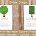 Shape Song Cards Printable-preschool and Kindergarten Circle Time ...