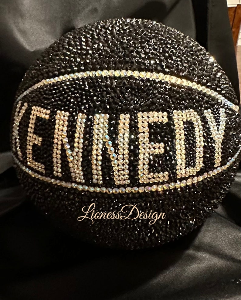 Customized Rhinestone Basketball - Etsy