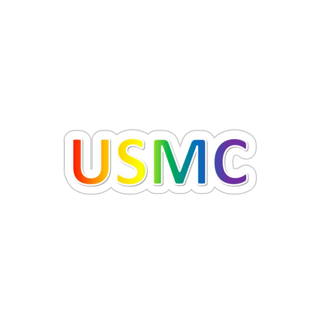 USMC Rainbow-die-cut Stickers - Etsy