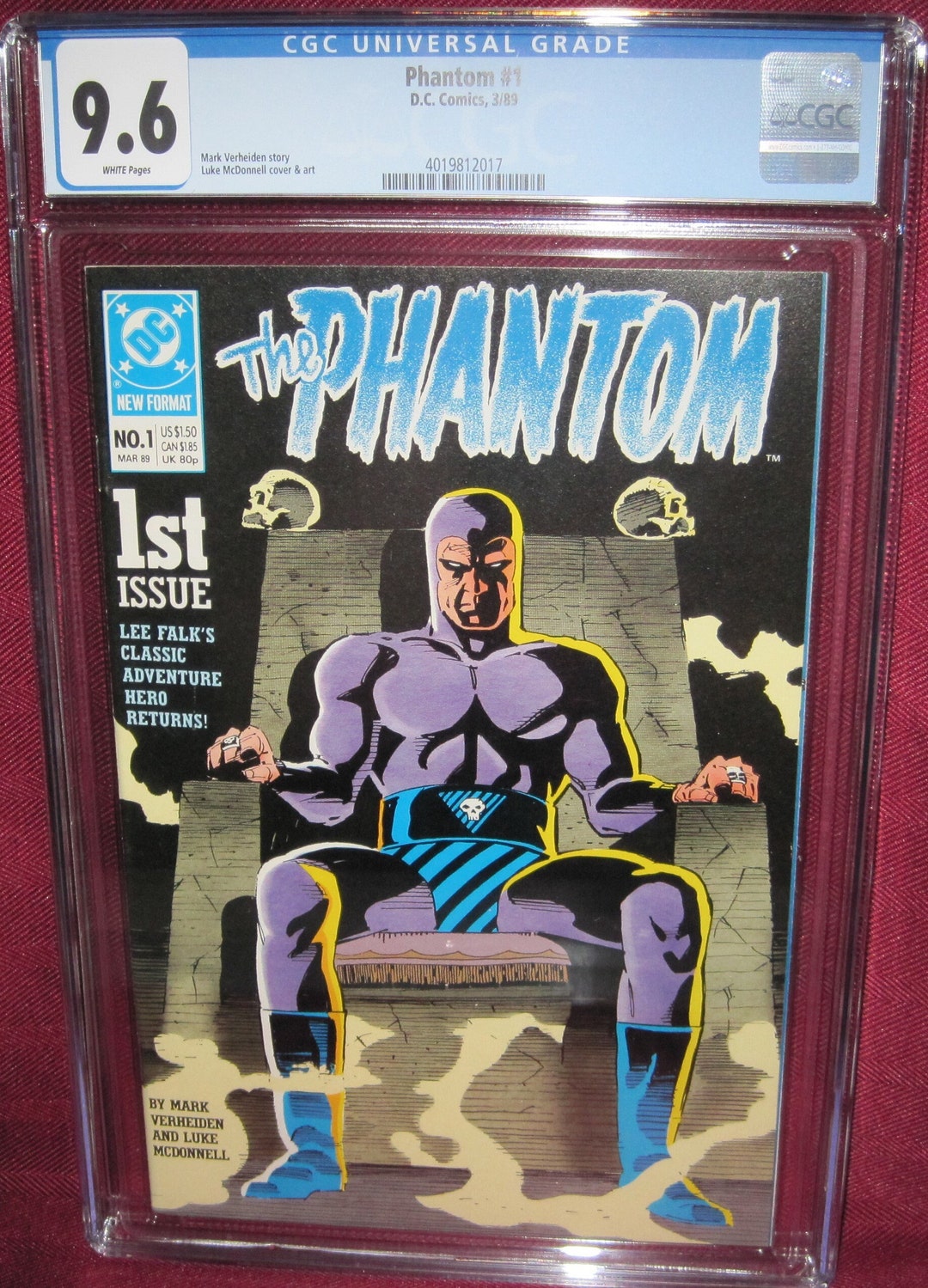 The Phantom 1 DC Comic 1989 CGC 9.6 White Pages - Etsy