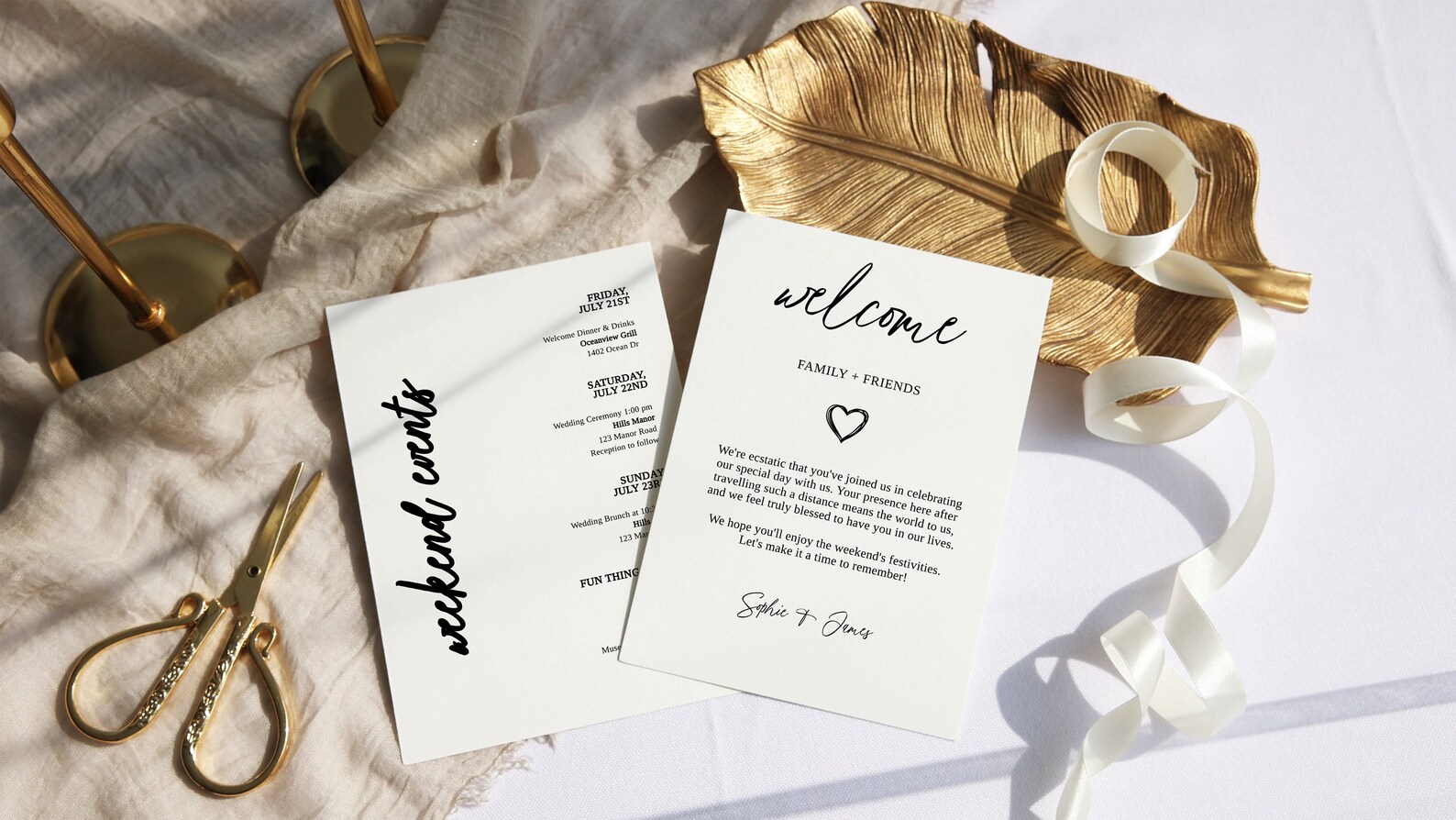 Editable Welcome Letter and Itinerary Template, Welcome Itinerary ...
