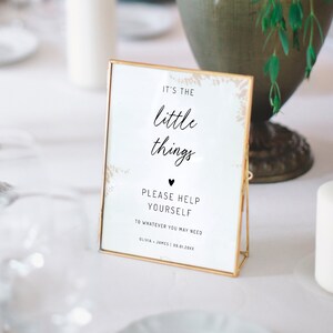 Please Help Yourself Sign Template, Bathroom Sign, Minimalist Wedding ...