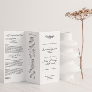 Catholic Wedding Program Template With Mass, Catholic Program, Church ...