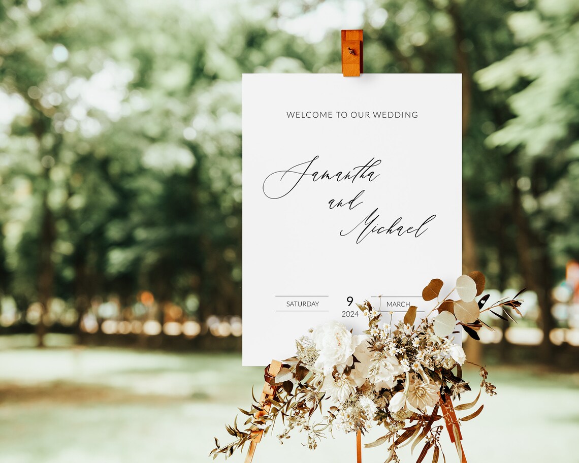 Editable Welcome Sign Template Welcome Sign Poster Custom - Etsy