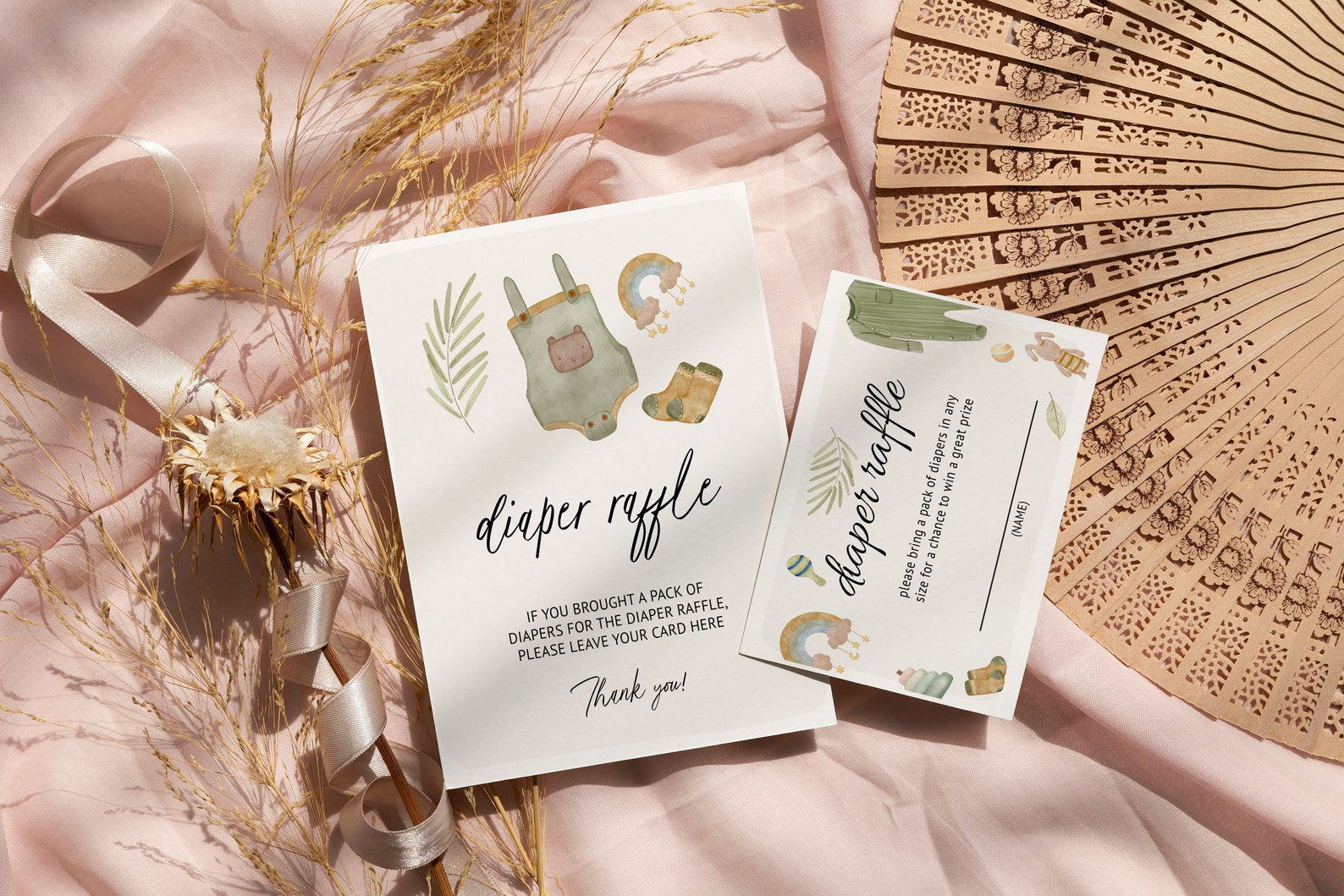 Printable Baby Shower Diaper Raffle, Diaper Raffle Ticket, Diy Diaper ...