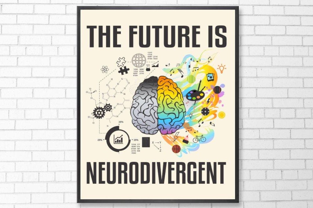 Neurodiversity Wall Art, Special Education, Neurodivergent Art, Therapy ...