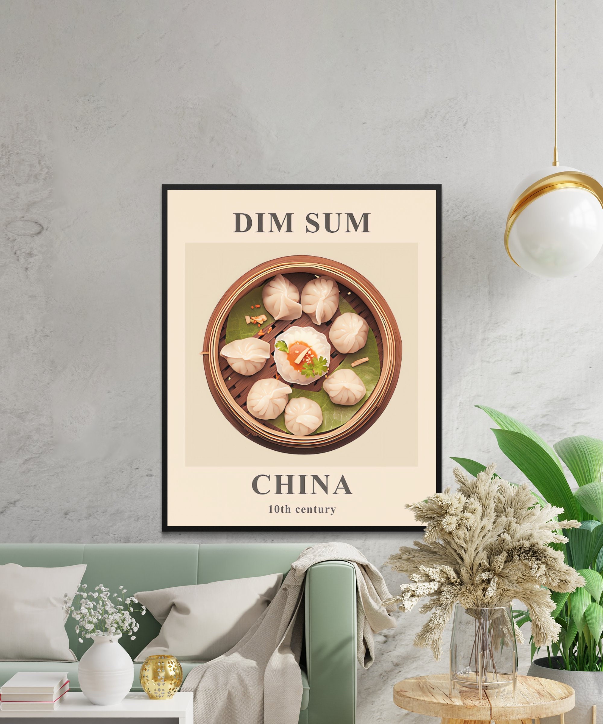 Dim Sum Poster Food Print Kitchen Decor Printable Wall - Etsy
