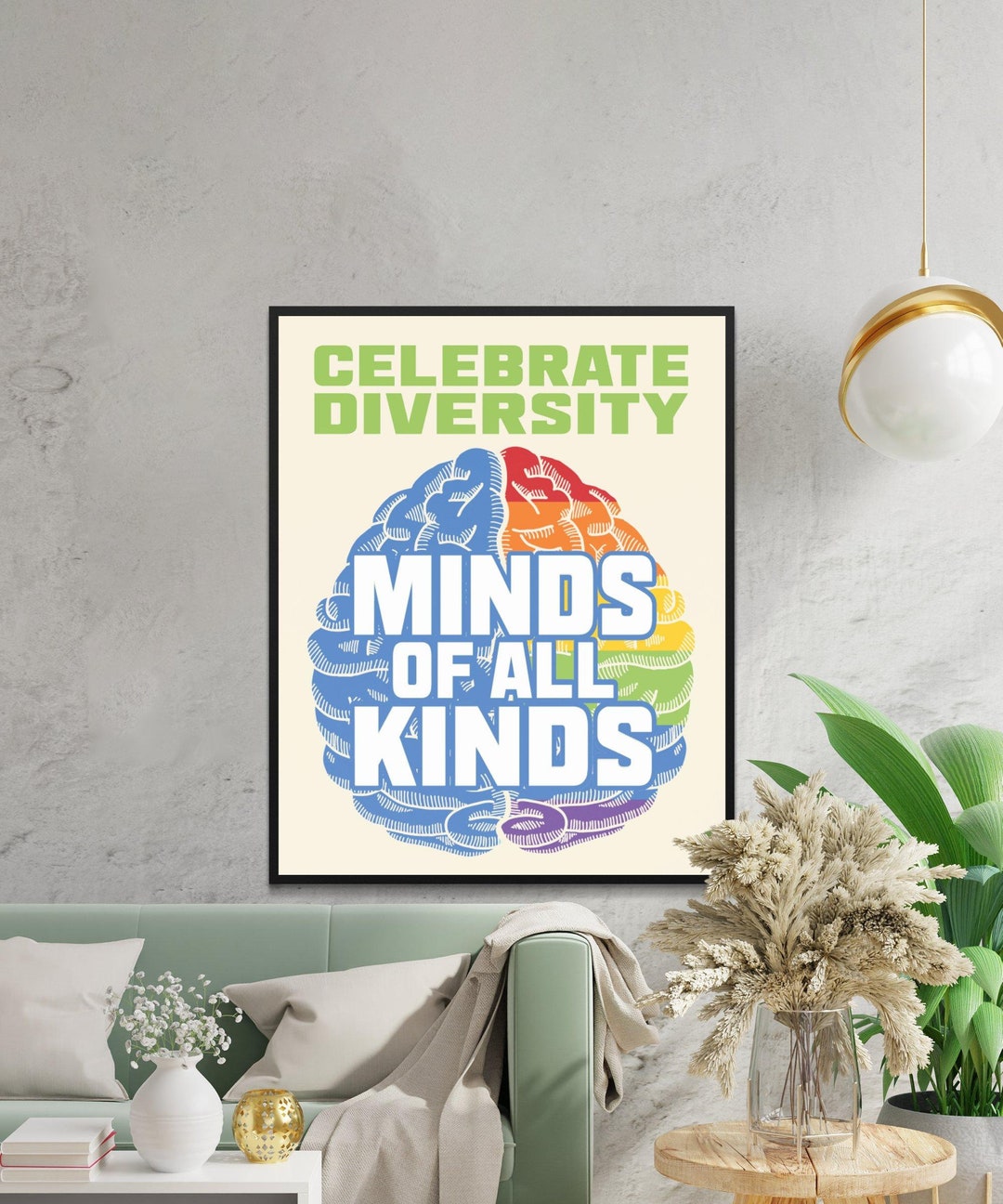 Neurodiversity Wall Art, Special Education, Neurodivergent Art, Therapy ...