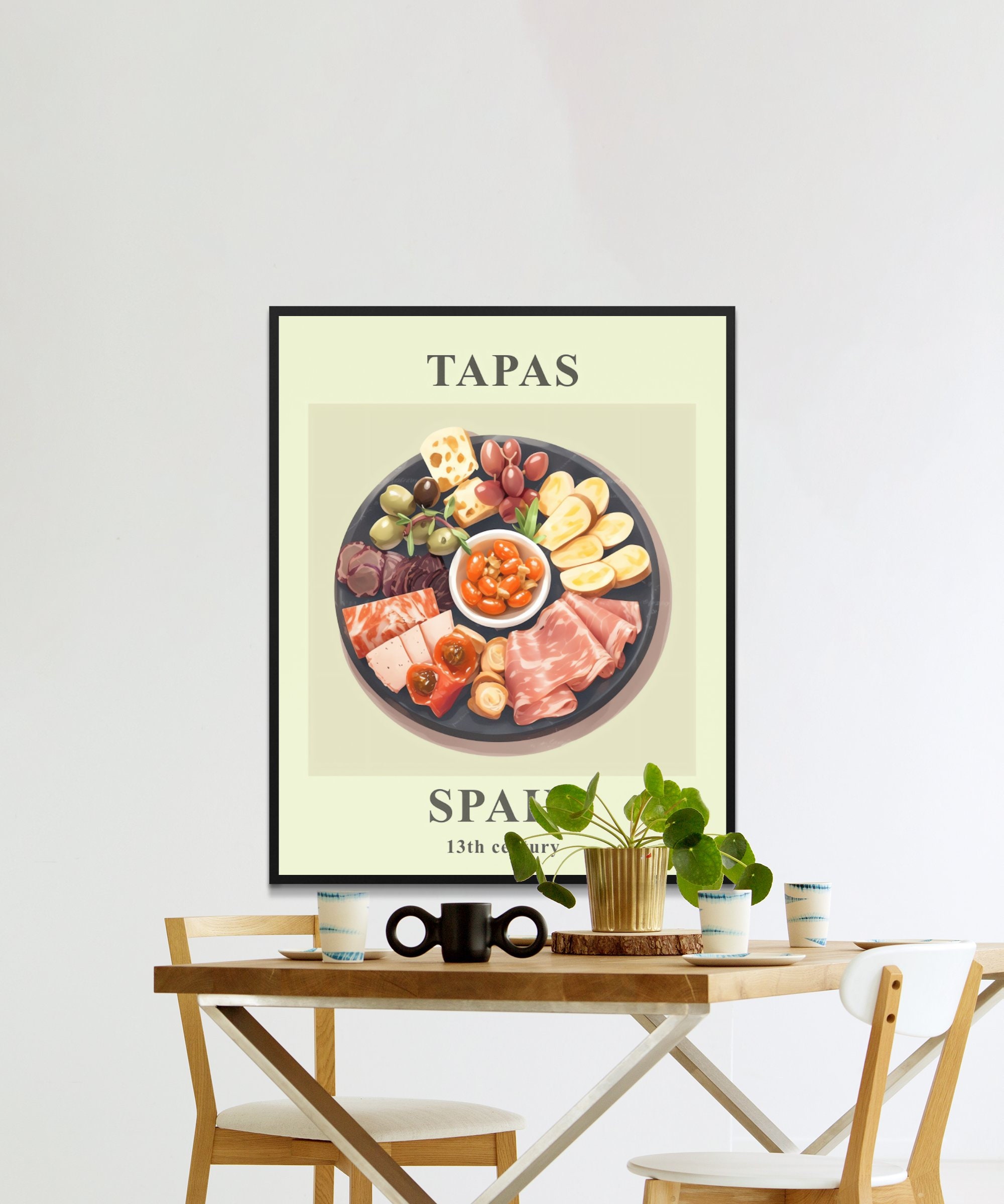 Tapas Poster I Spain Art Print | Tapas Print File | Digital Download ...