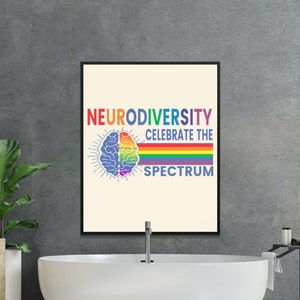 Neurodiversity Wall Art, Special Education, Neurodivergent Art, Therapy ...