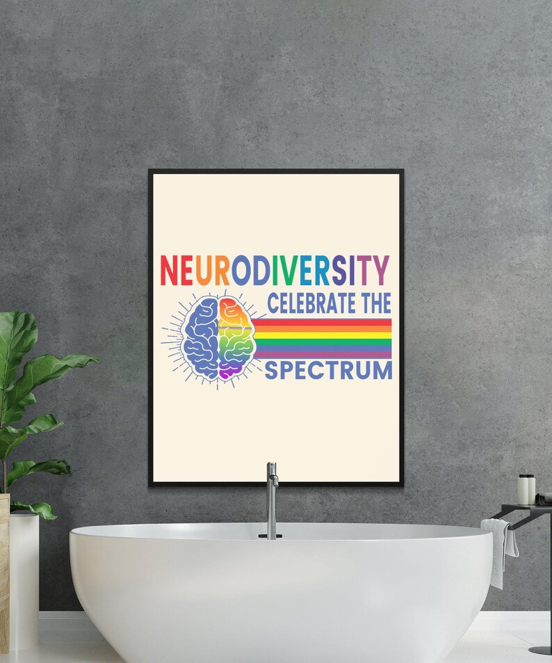 Neurodiversity Wall Art, Special Education, Neurodivergent Art, Therapy ...