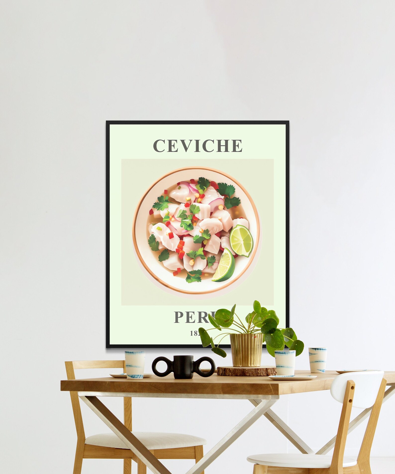 Ceviche Poster I Peru Poster | Peru Art | Inca Kola Poster | Food Print ...