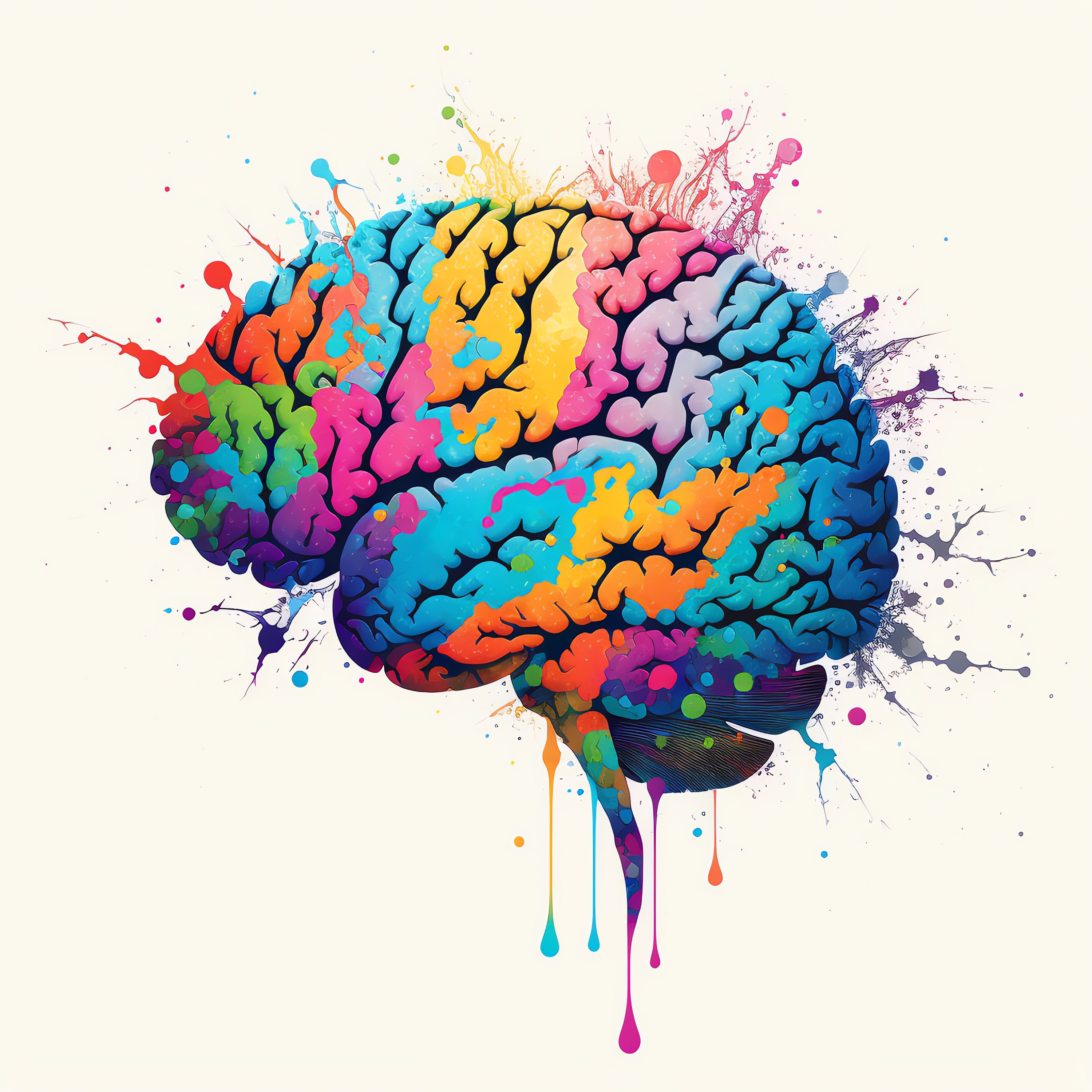 Watercolor Brain Wall Art Medical Student Gift Neuroscience - Etsy