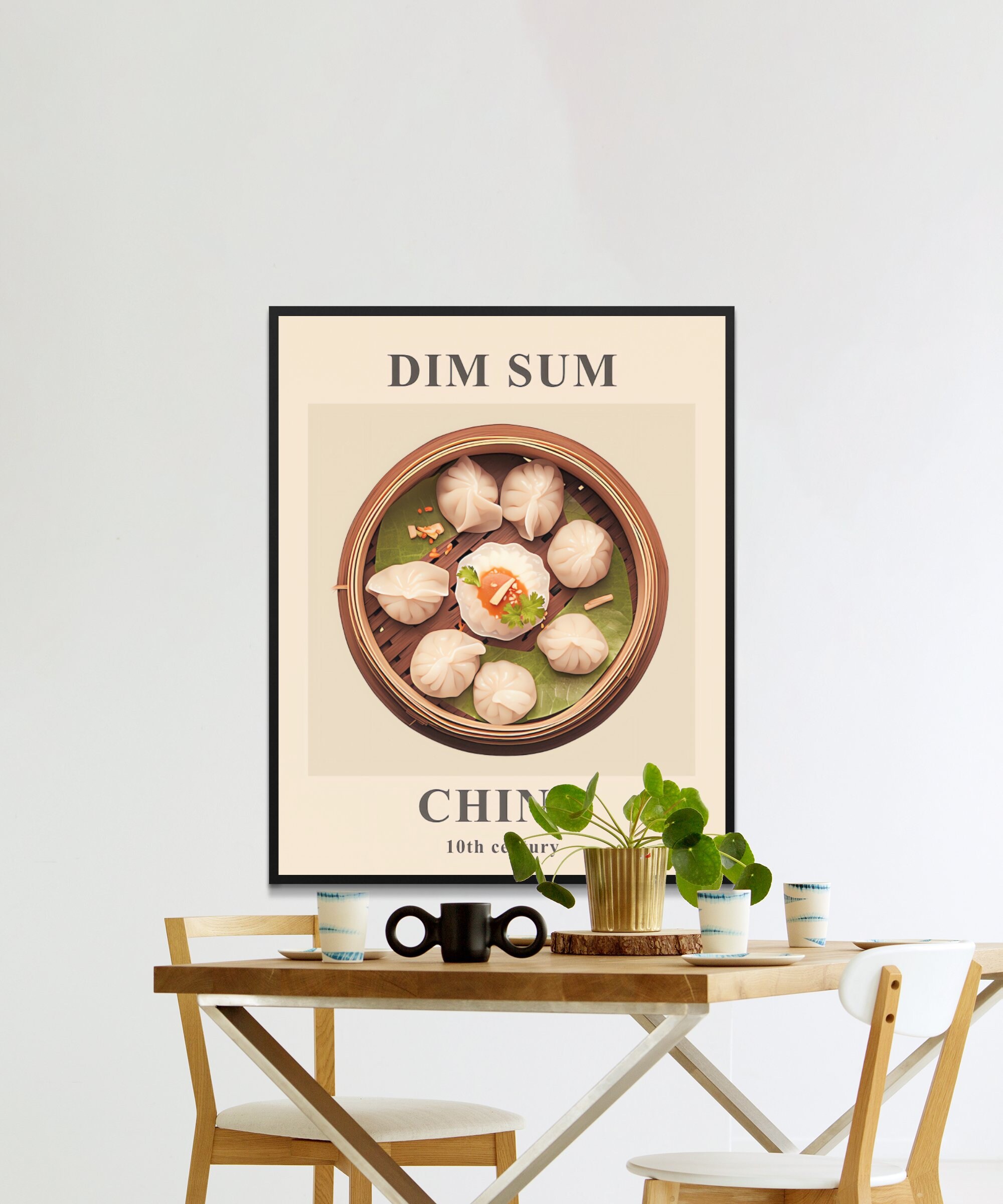 Dim Sum Poster Food Print Kitchen Decor Printable Wall - Etsy