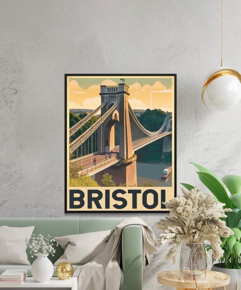 Bristol Poster | Travel Poster | Digital Download | Bristol Art Print ...