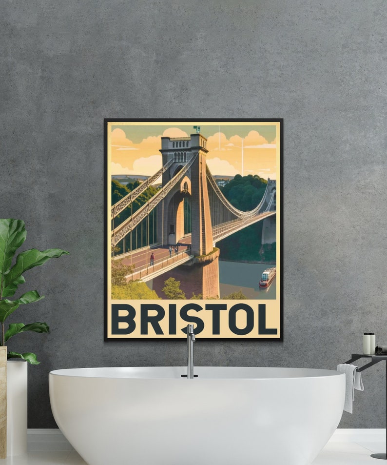 Bristol Poster | Travel Poster | Digital Download | Bristol Art Print ...