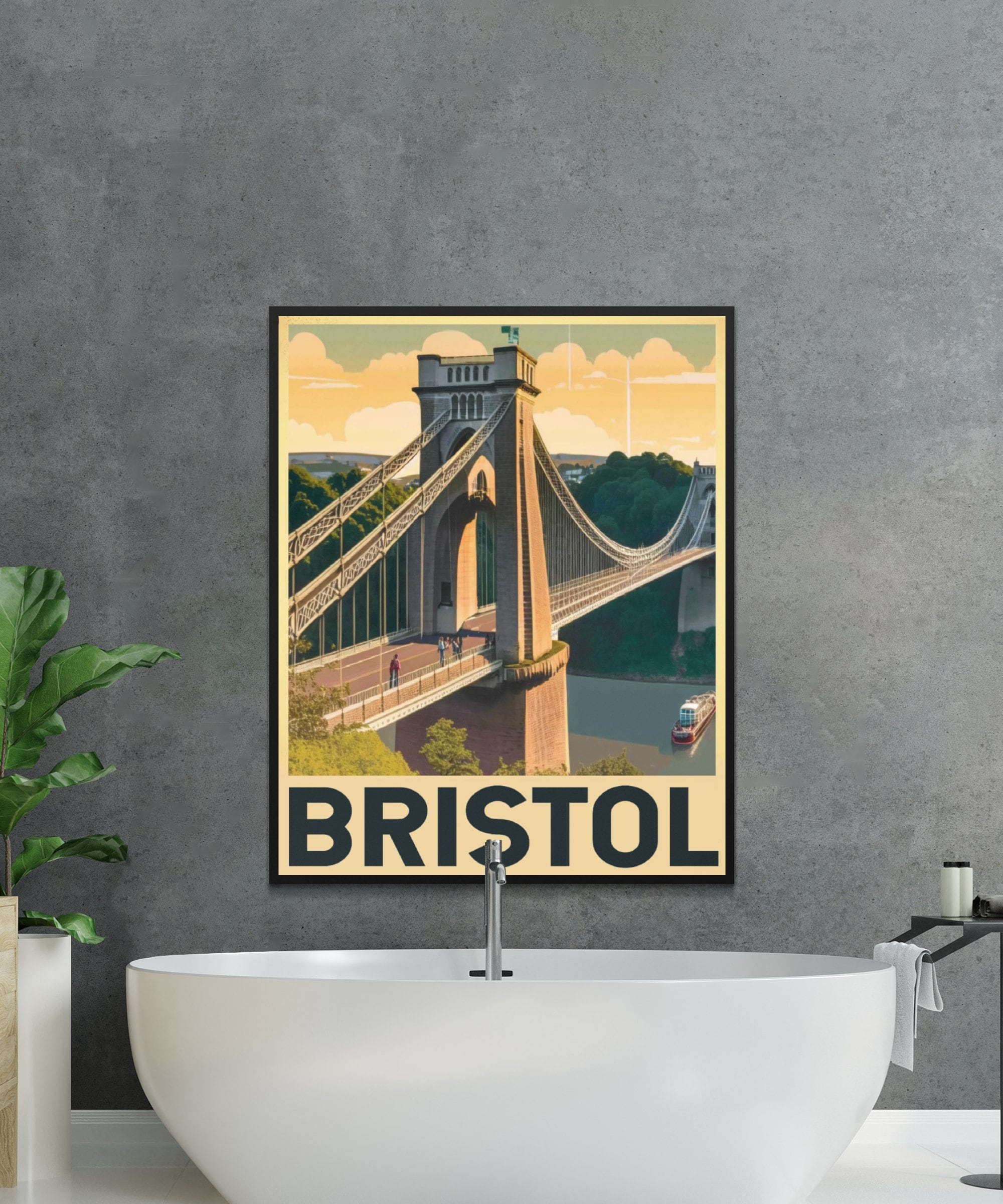 Bristol Poster | Travel Poster | Digital Download | Bristol Art Print ...