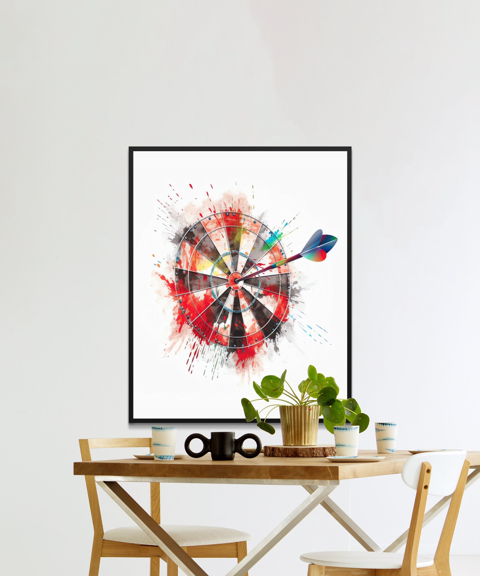 Darts Poster Watercolor | Digital Download | Gift for Dart Player ...