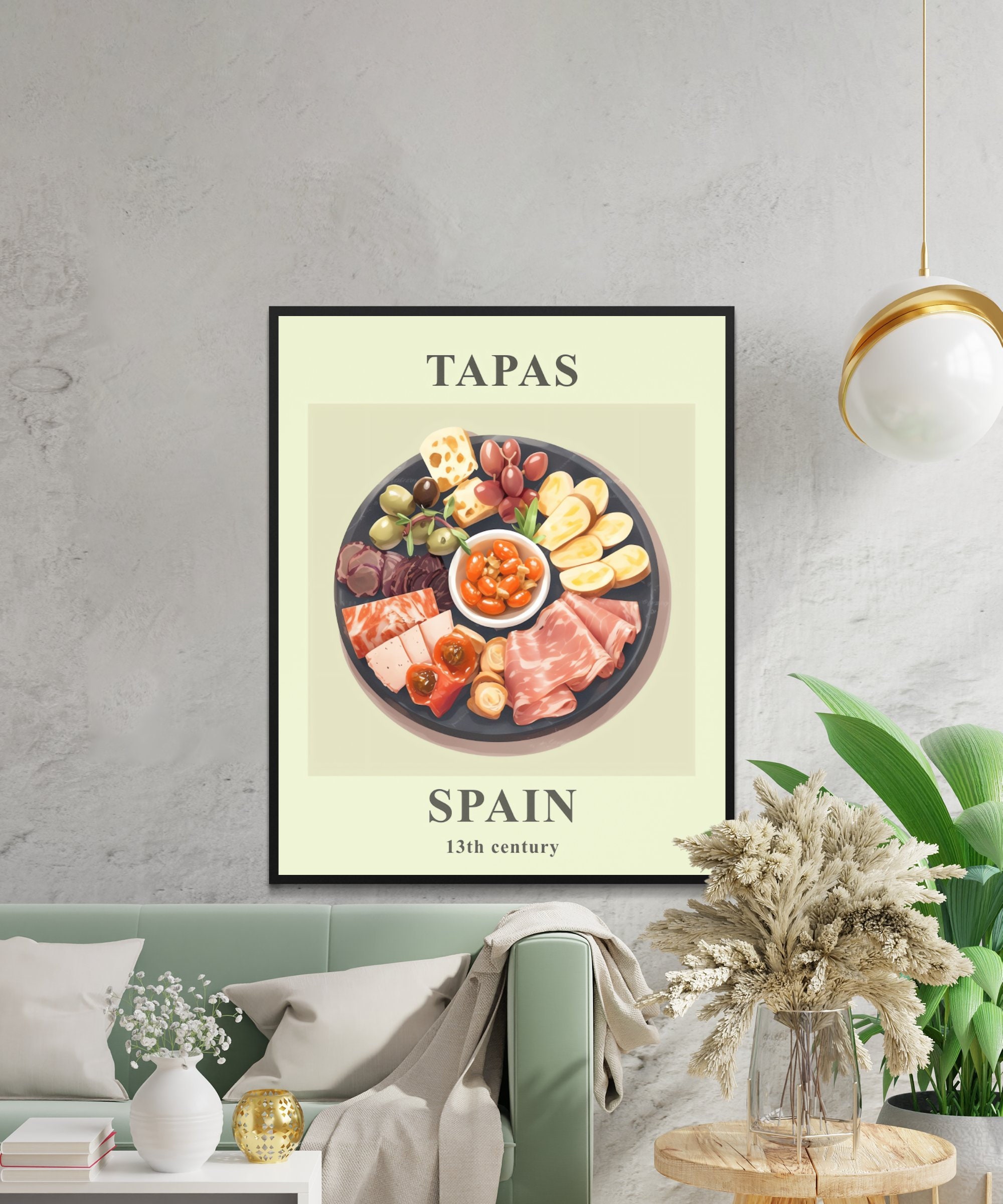 Tapas Poster I Spain Art Print Tapas Print File Digital Download ...