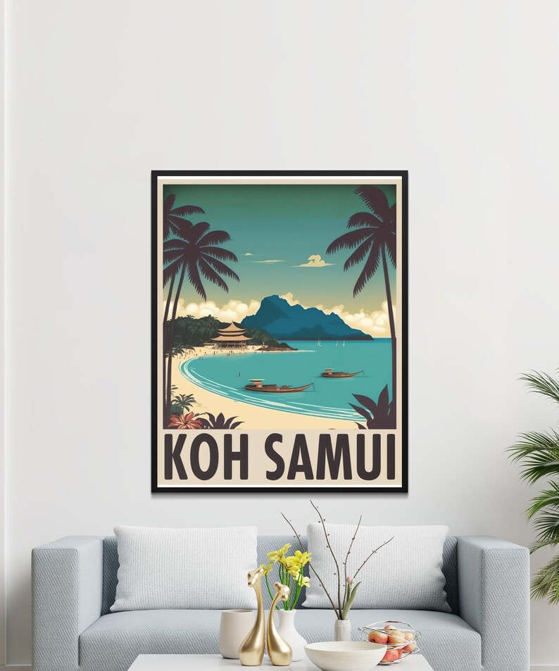 Koh Samui Thailand, Thailand Poster, Koh Samui Poster, Thailand Wall ...