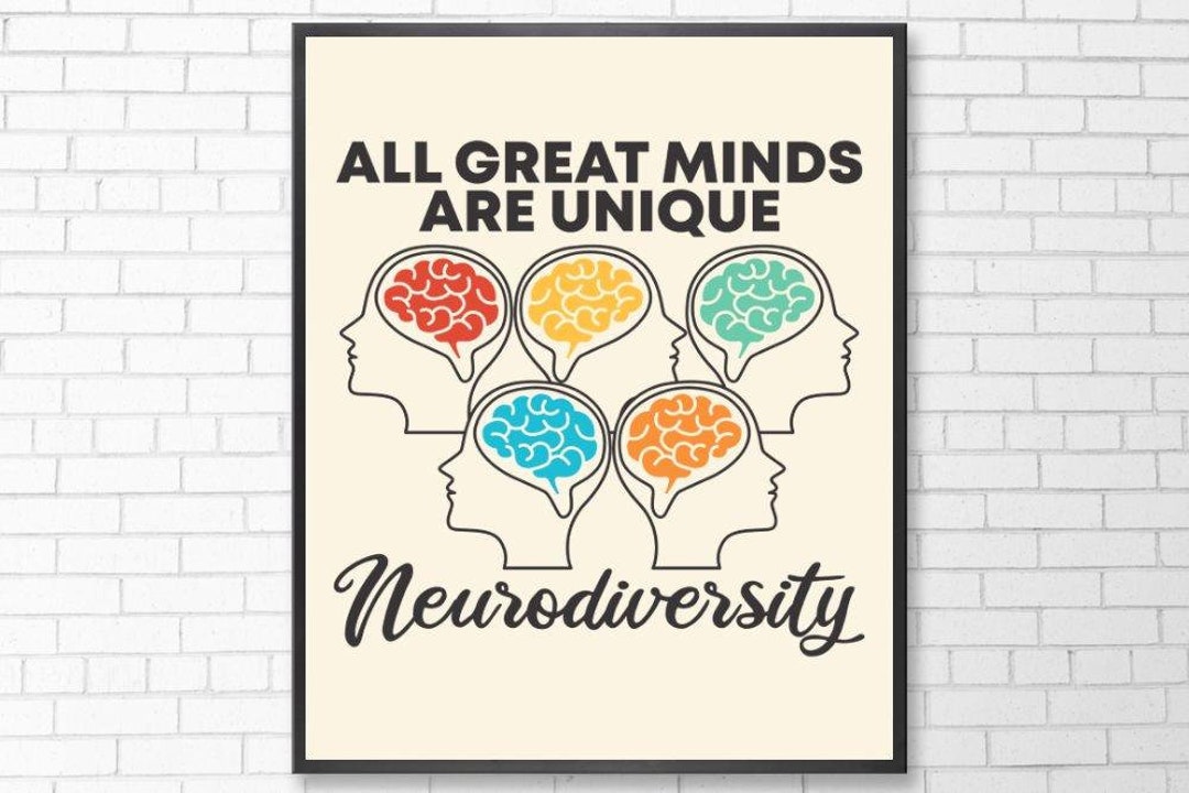 Neurodiversity Wall Art, Special Education, Neurodivergent Art, Therapy ...