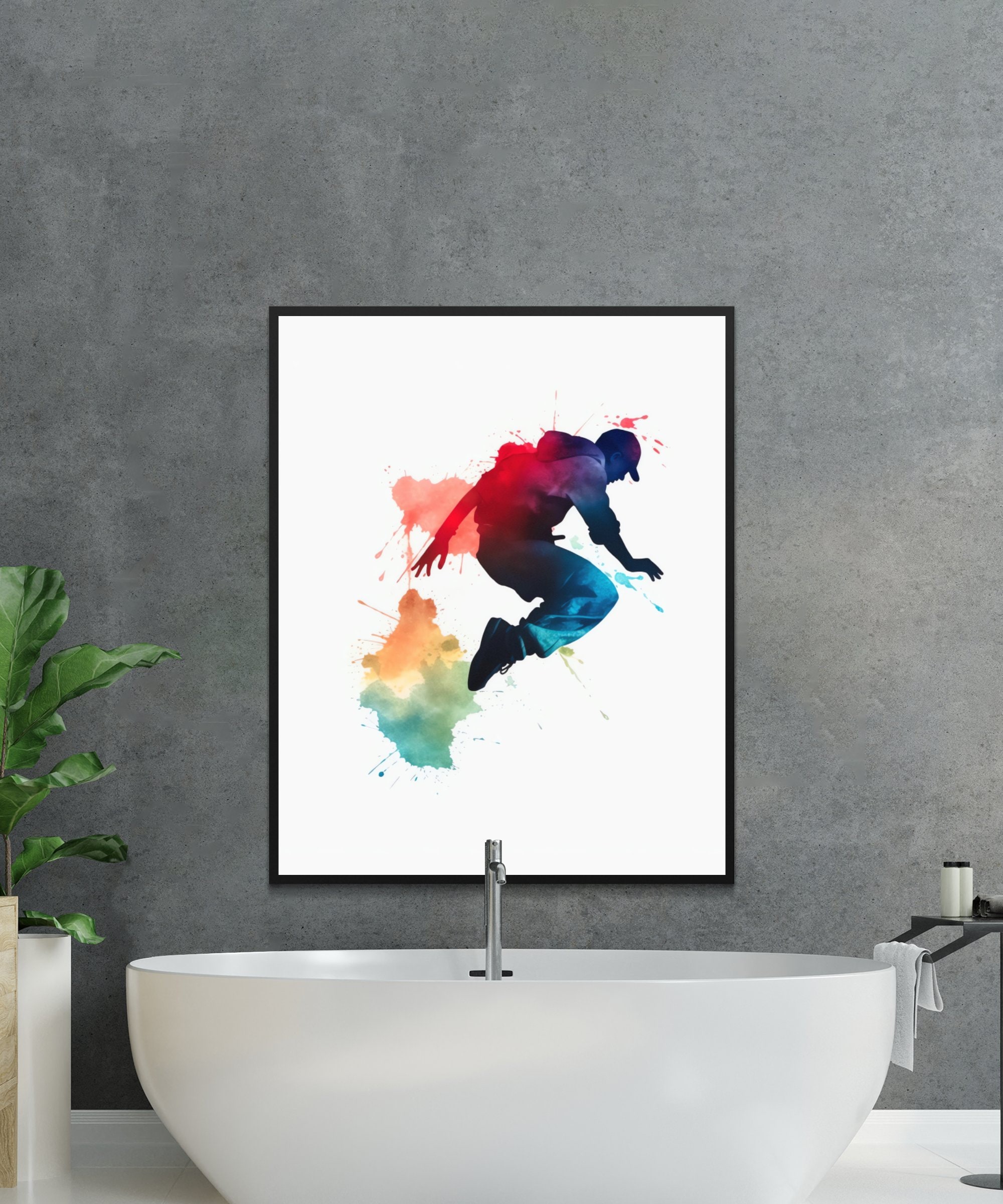 Parkour Gift | Parkour Watercolor | Digital Download | Parkour Art ...