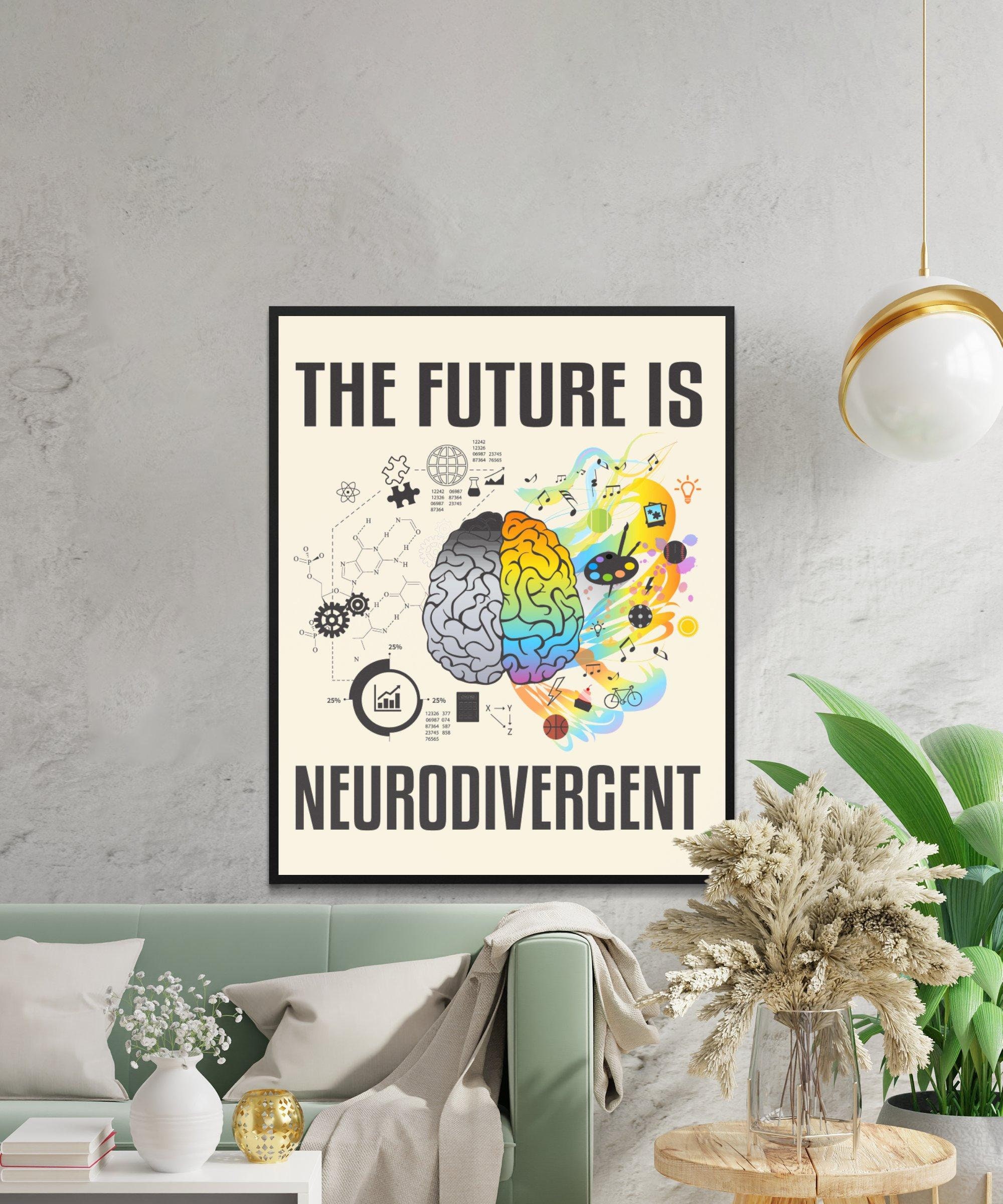 Neurodiversity Wall Art, Special Education, Neurodivergent Art, Therapy ...