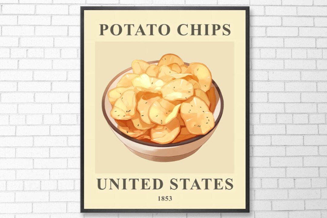 Potato Chips Poster I Instant Download I Potato Chips Print I - Etsy