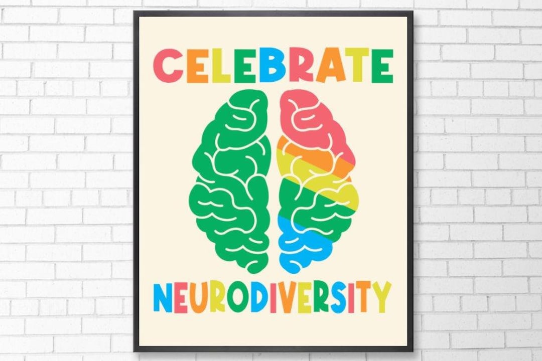 Neurodiversity Wall Art, Special Education, Neurodivergent Art, Therapy ...