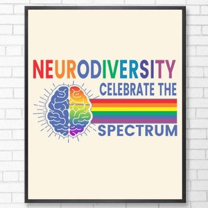 Neurodiversity Wall Art, Special Education, Neurodivergent Art, Therapy ...