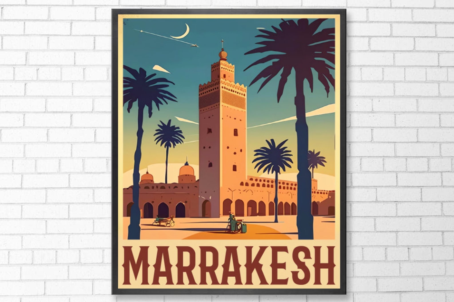 Morocco Print | Marrakesh Morocco | Travel Poster | Morocco Art ...