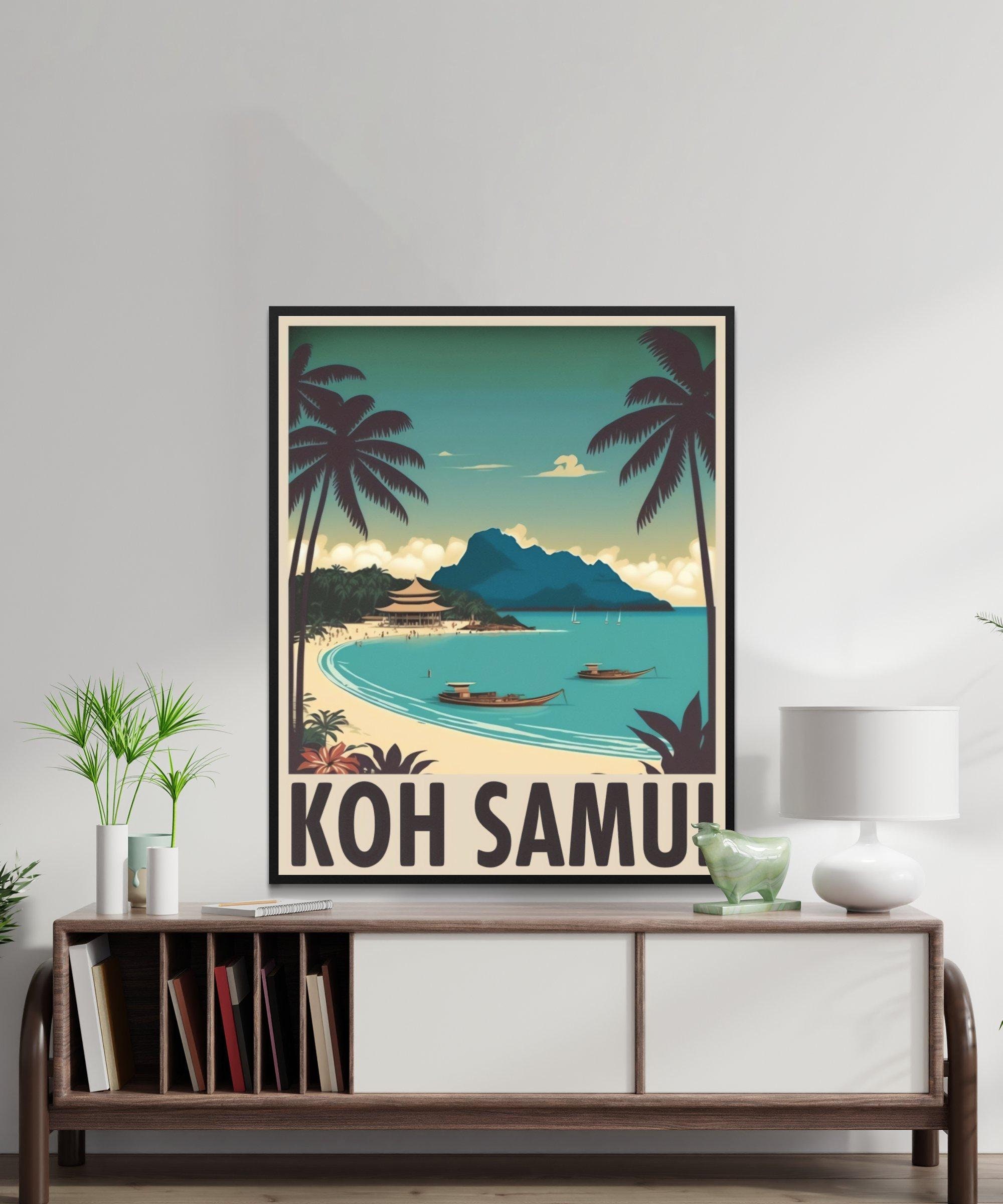 Koh Samui Thailand, Thailand Poster, Koh Samui Poster, Thailand Wall ...