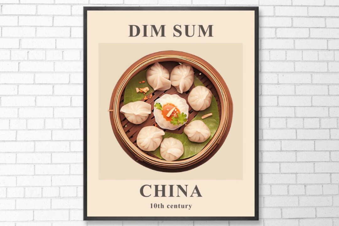 Dim Sum Poster | Food Print | Kitchen Decor | Printable Wall Art ...