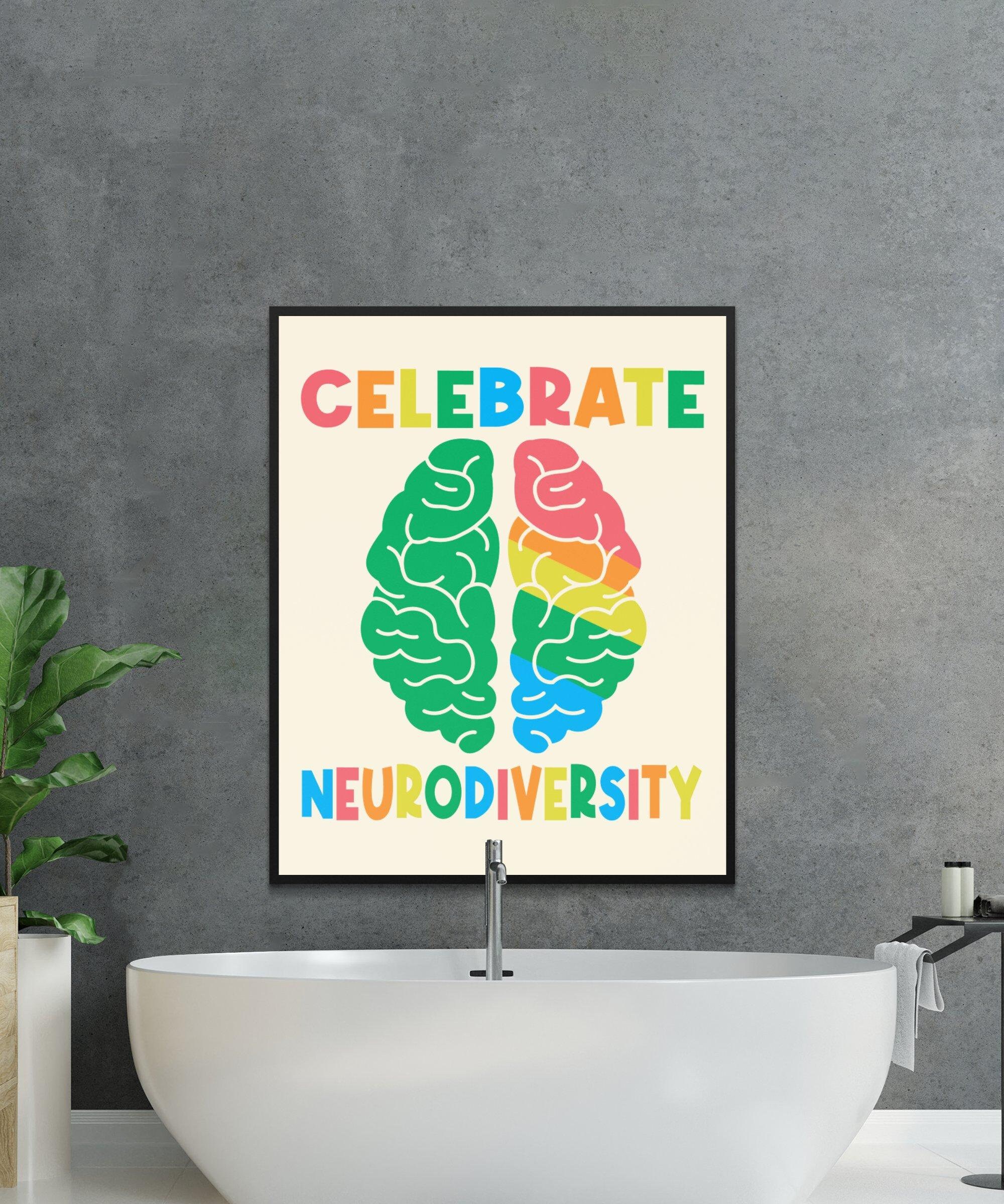 Neurodiversity Wall Art, Special Education, Neurodivergent Art, Therapy ...