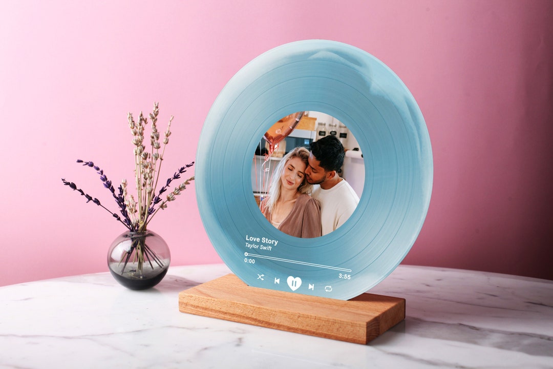 Personalized Vinyl Record With Photo - Birthday Gift for Her Him ...
