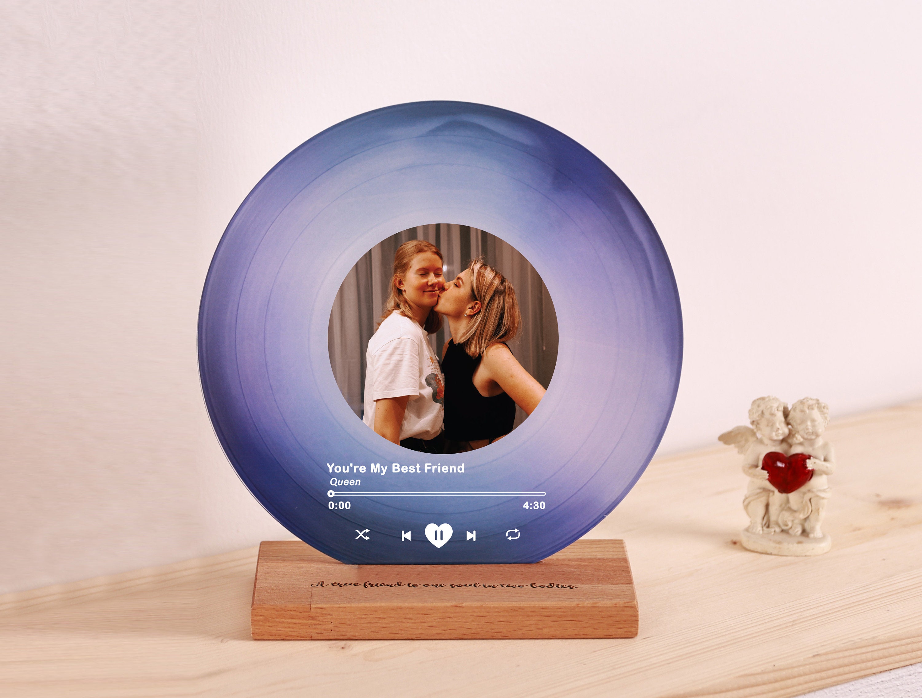 Personalized Vinyl Record With Photo Birthday Gift for Her Him ...