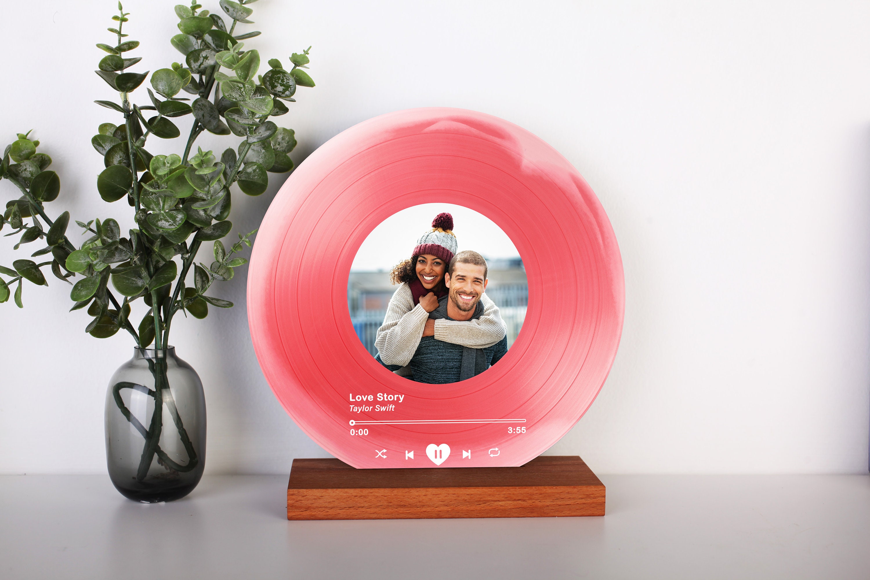 Personalized Vinyl Record With Photo Birthday Gift for Her Him ...