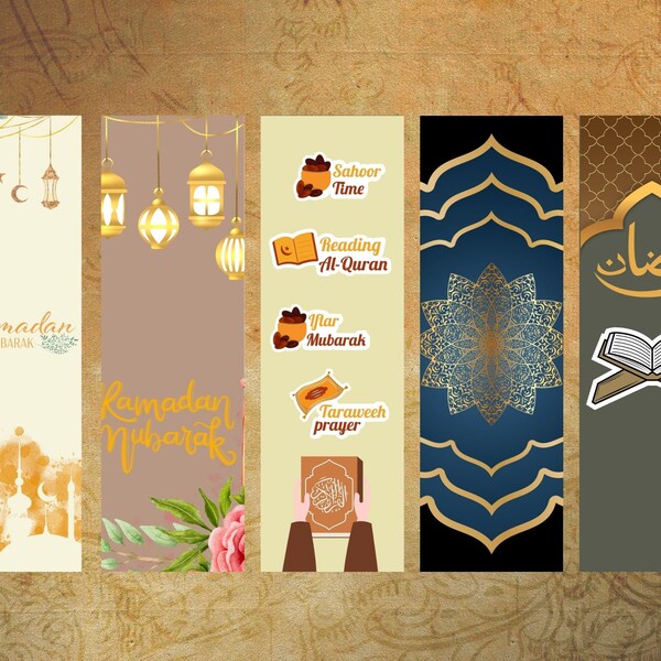 Ramadan Bookmark Printable - Etsy