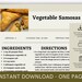 Vegetable Samosas Cookbook Recipe, Delicious Dish Recipe, Easy Recipe ...