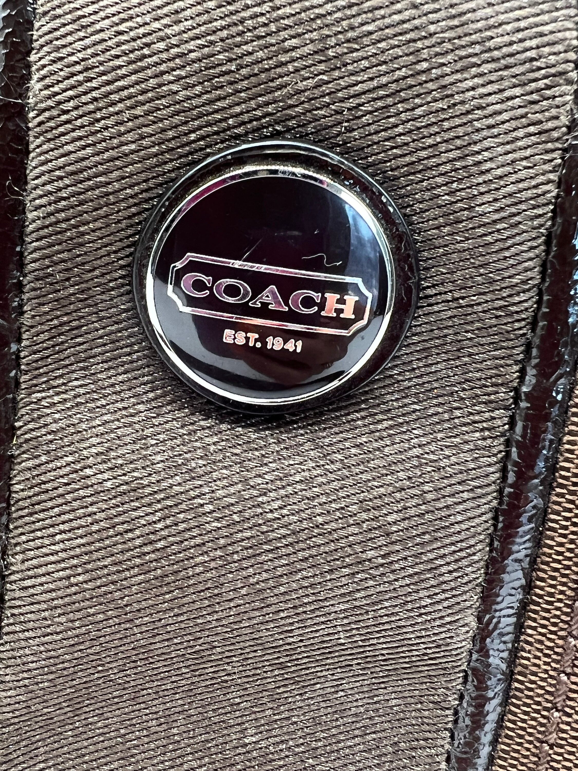 Authentic Coach Signature Fold-over Overnight Crossbody Travel Bag ...