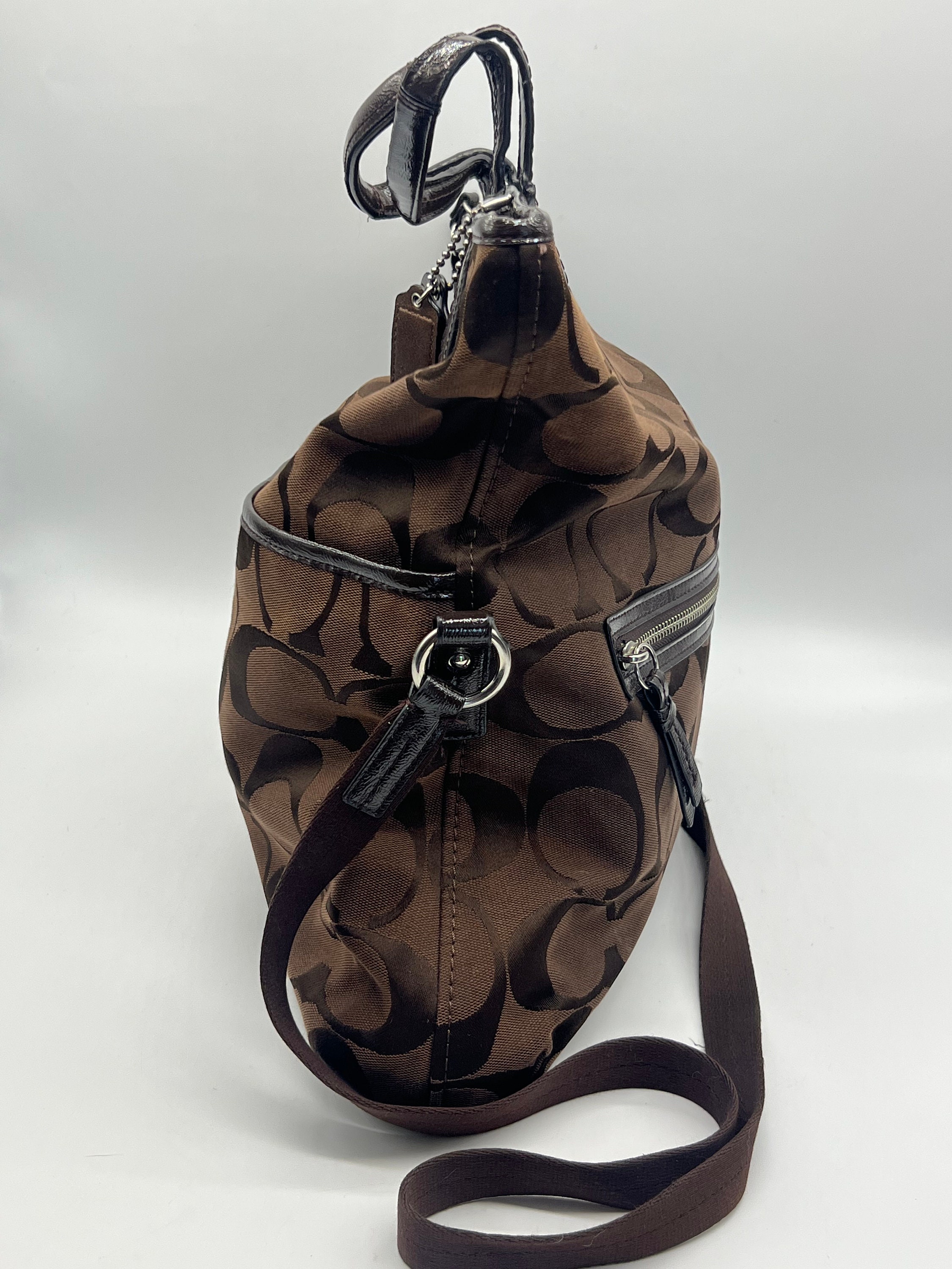 Authentic Coach Signature Fold-over Overnight Crossbody Travel Bag ...