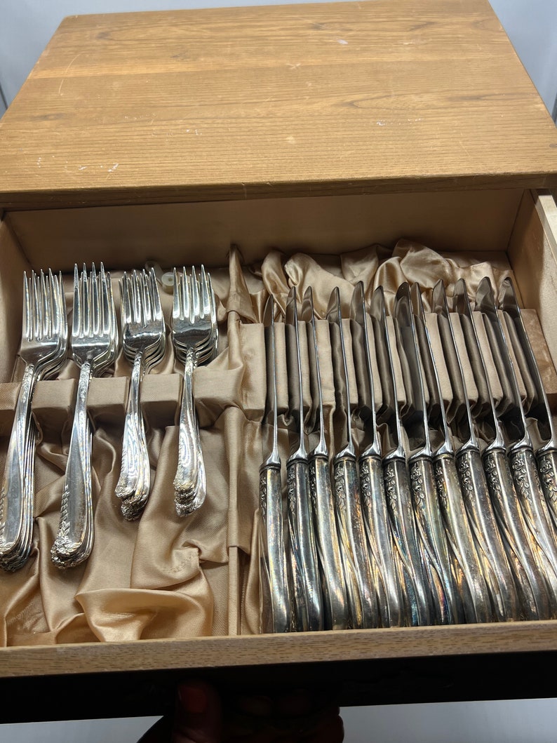 Vintage Nickel Silver Plate Prelude 138 Pc Flatware Set 12 Settings - Etsy